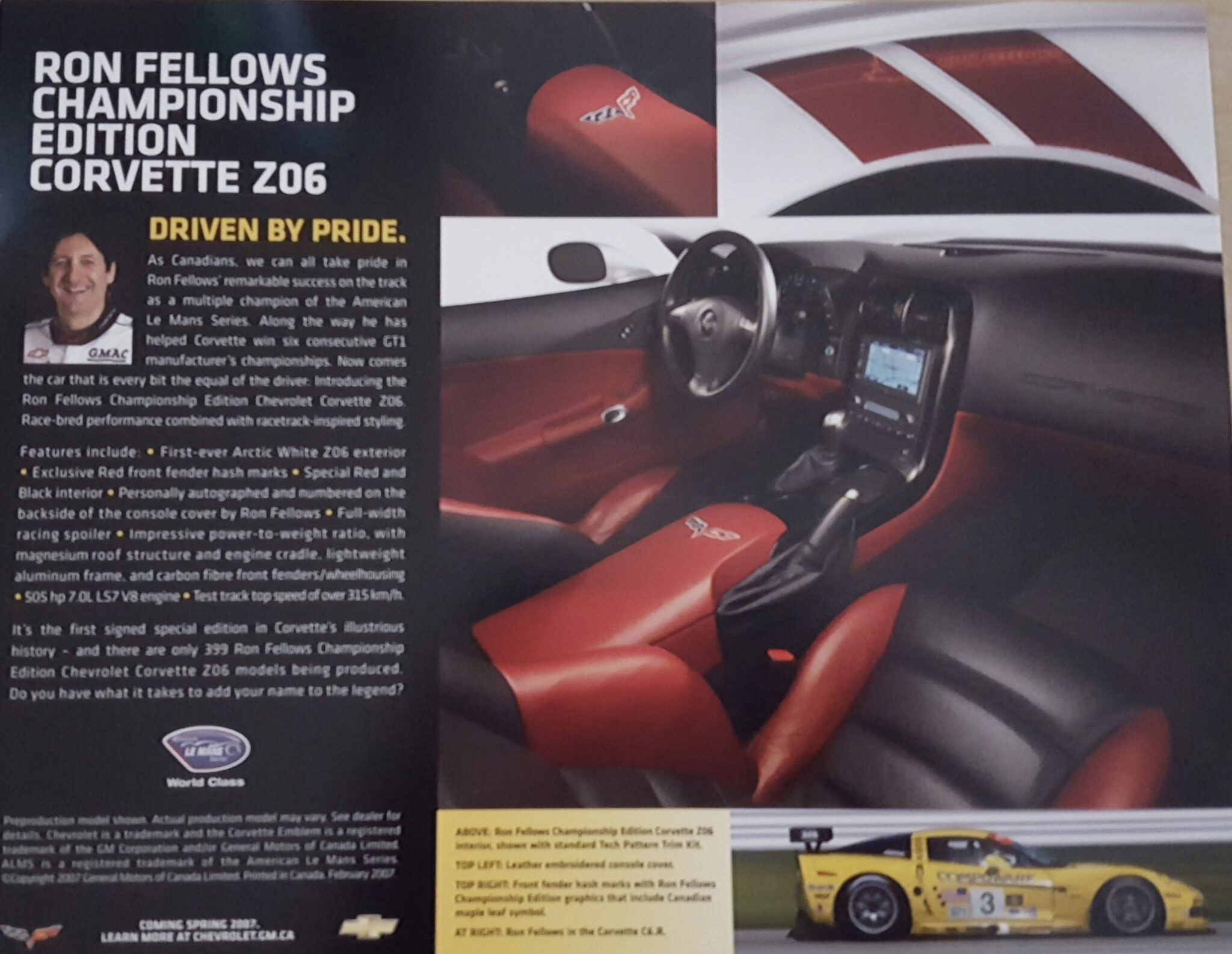 Corvette Spotlight: 2007 Chevrolet Corvette Z06 Ron Fellows ...